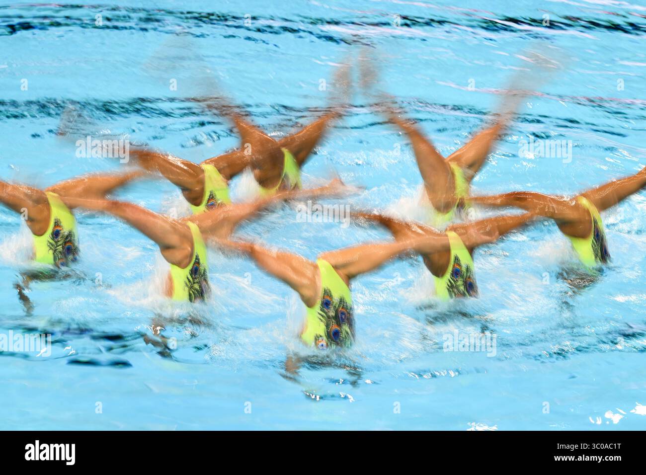 Athletes of Team United States of America compete in the Artistic ...