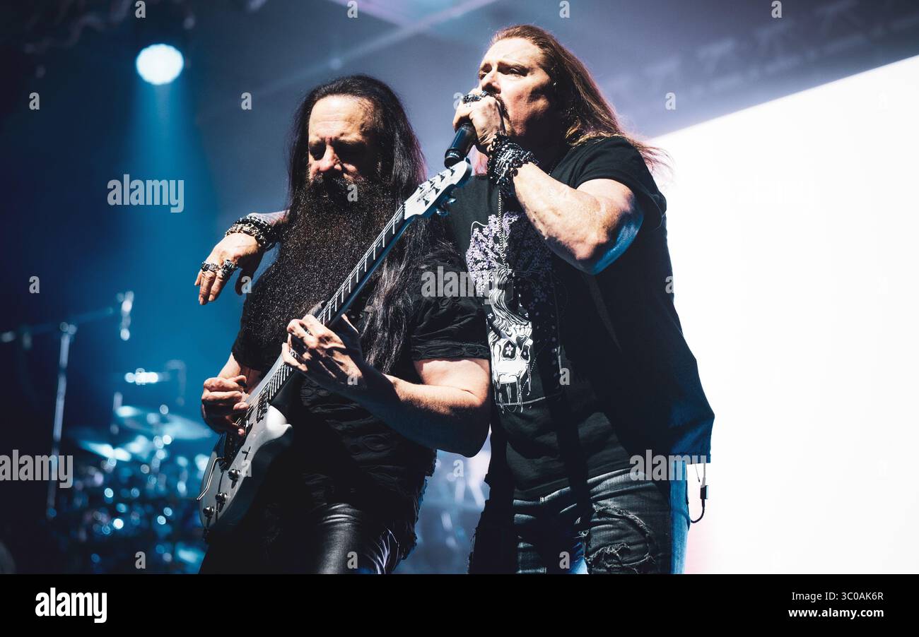 ITALY, TORINO, JUNE 17TH 2025: John Petrucci (L) and James LaBrie (R ...