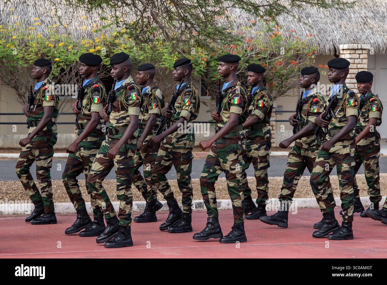 Dakar, Senegal. 17th July, 2025. On Thursday, July 17, 2025, a parade ...