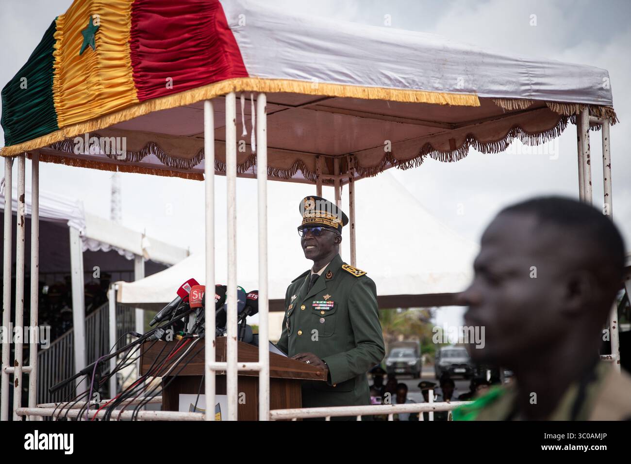 Dakar, Senegal. 17th July, 2025. Lieutenant General Mbaye Cisse, Senegal's Chief of the General ...