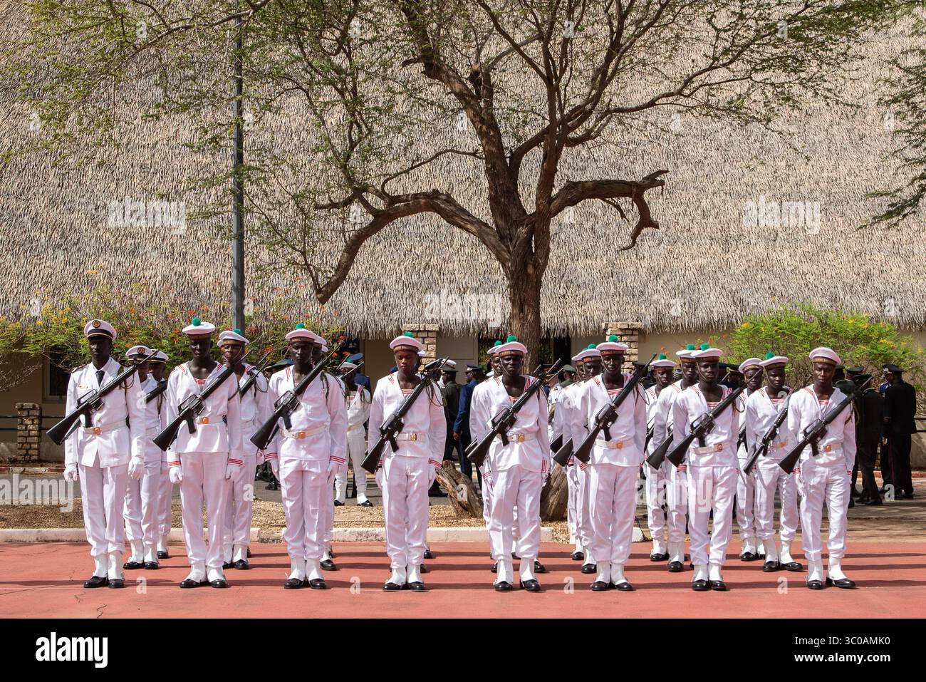 Dakar, Senegal. 17th July, 2025. On Thursday, July 17, 2025, a parade ...