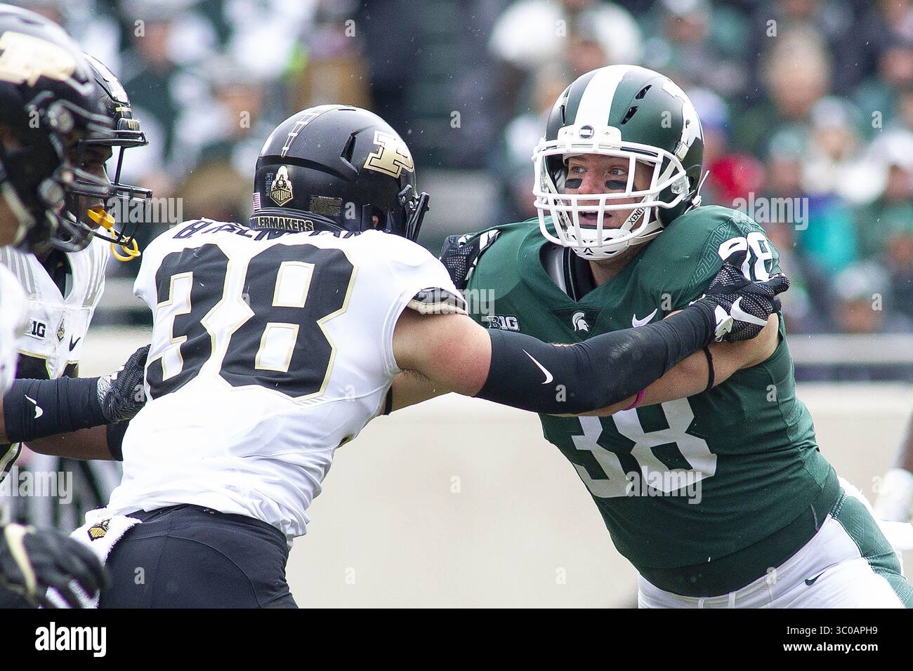 October 27, 2018 - East Lansing, Michigan, U.S - Purdue Safety BRENNAN ...