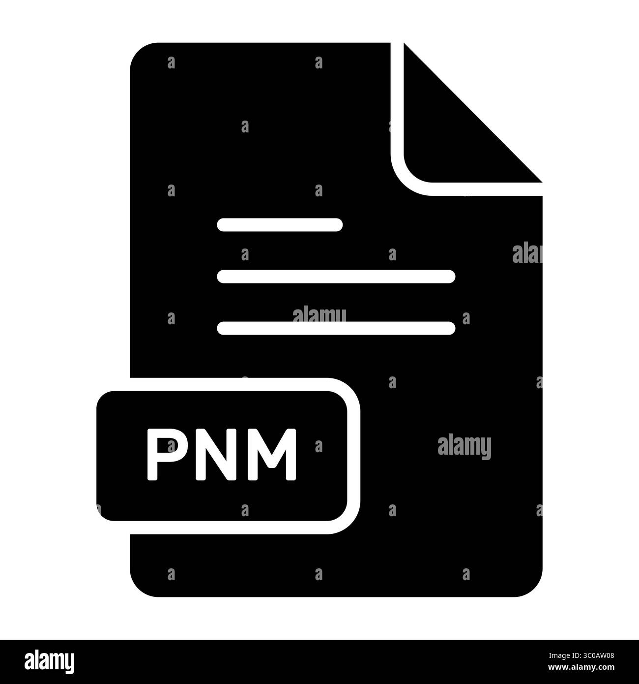 An amazing vector icon of PNM file, editable design Stock Vector Image ...