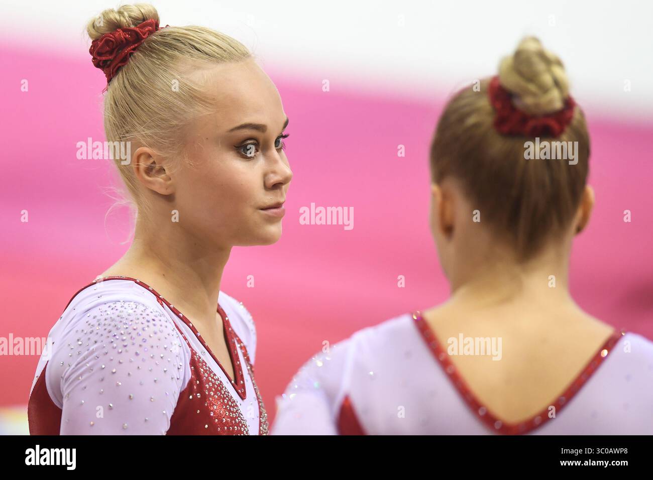 October 28, 2018 - Doha, Qatar - ANGELINA MELNIKOVA from Russia talks ...