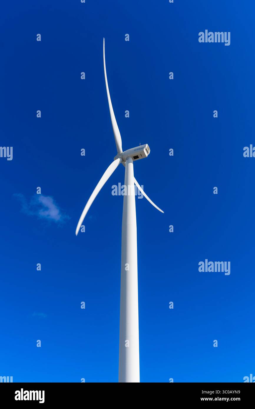 The single on-shore wind turbine on the east coast at Lowestoft, Ness ...