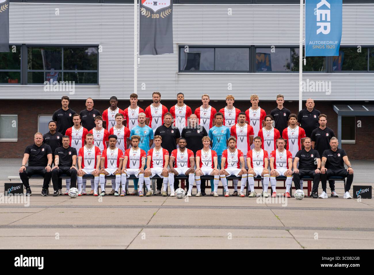 EMMEN, NETHERLANDS - JULY 17: Back row:, Mads Kristoffersen (head of ...