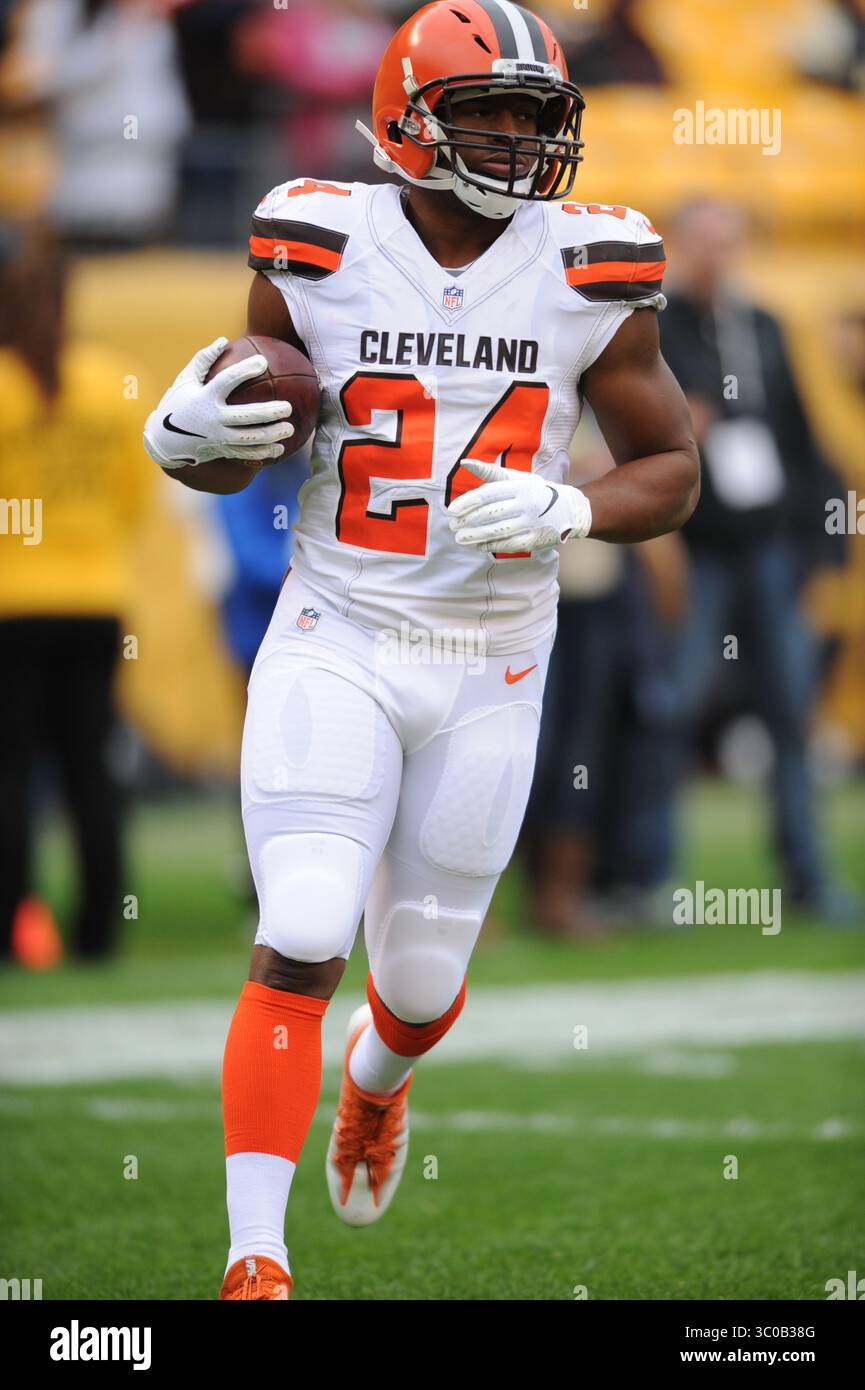 October 28th, 2018: Browns #24 Nick Chubb during the Pittsburgh ...