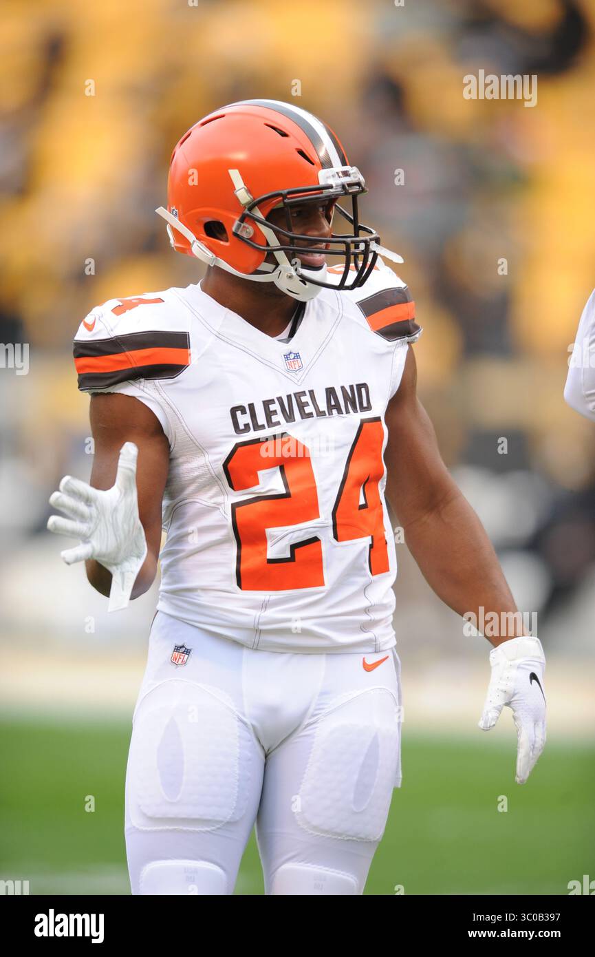 October 28th, 2018: Browns #24 Nick Chubb during the Pittsburgh ...