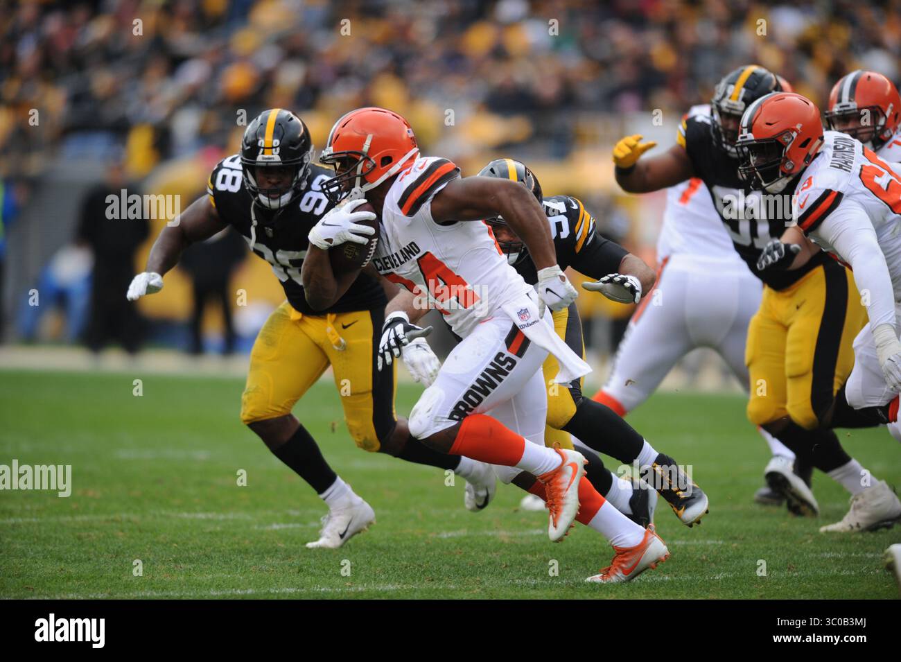 October 28th, 2018: Browns #24 Nick Chubb during the Pittsburgh ...