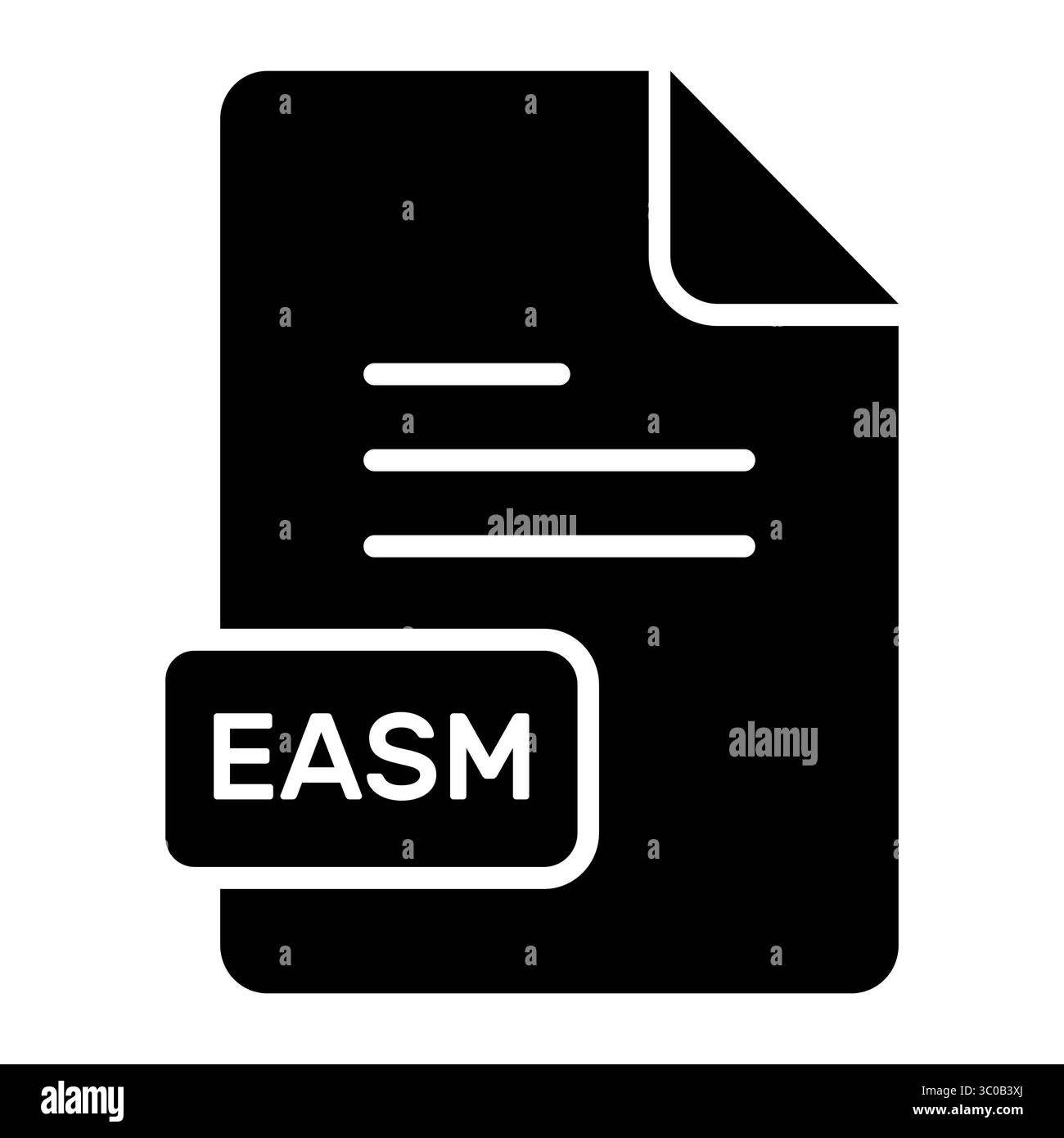 An amazing vector icon of EASM file, editable design Stock Vector Image ...