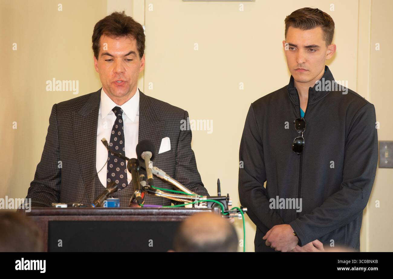 NOV 1, 2018 : Jack Burkman and Jacob Wohl speak to the media about ...