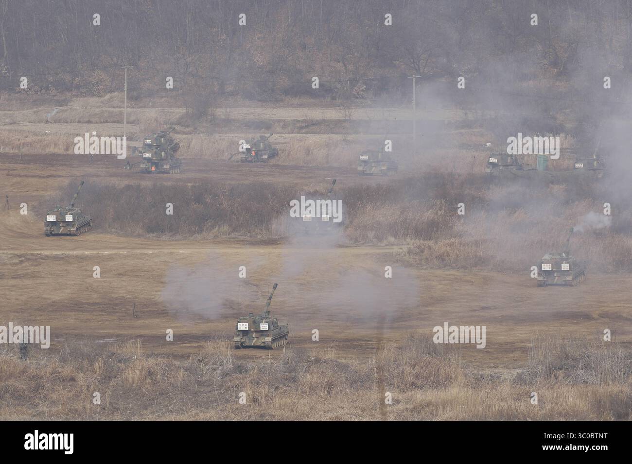 January 2, 2017 - Paju, Gyeong Gi, South Korea - South Korean Army K-9 ...