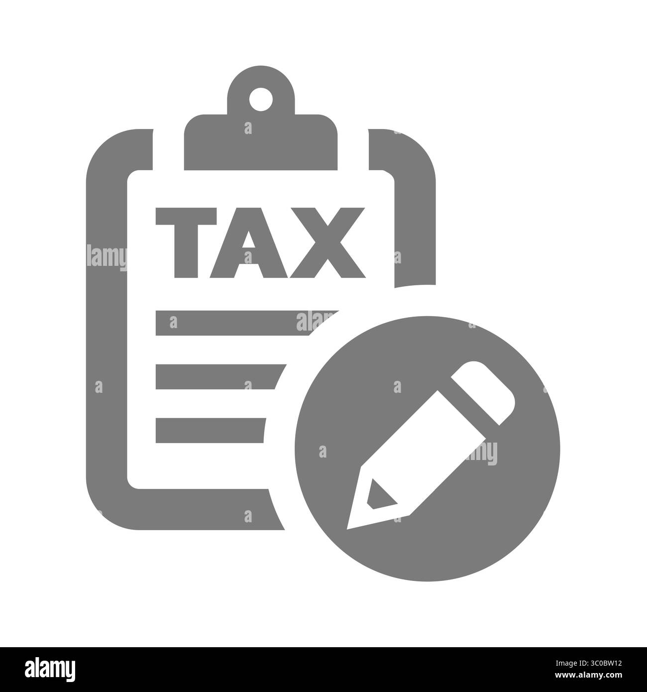 Personal income tax form pencil Stock Vector Images - Alamy