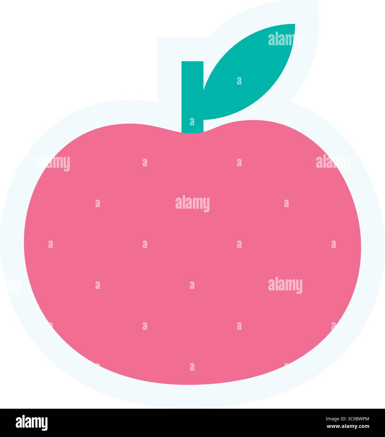 Silhouette apple fruit icon Stock Vector Images - Alamy