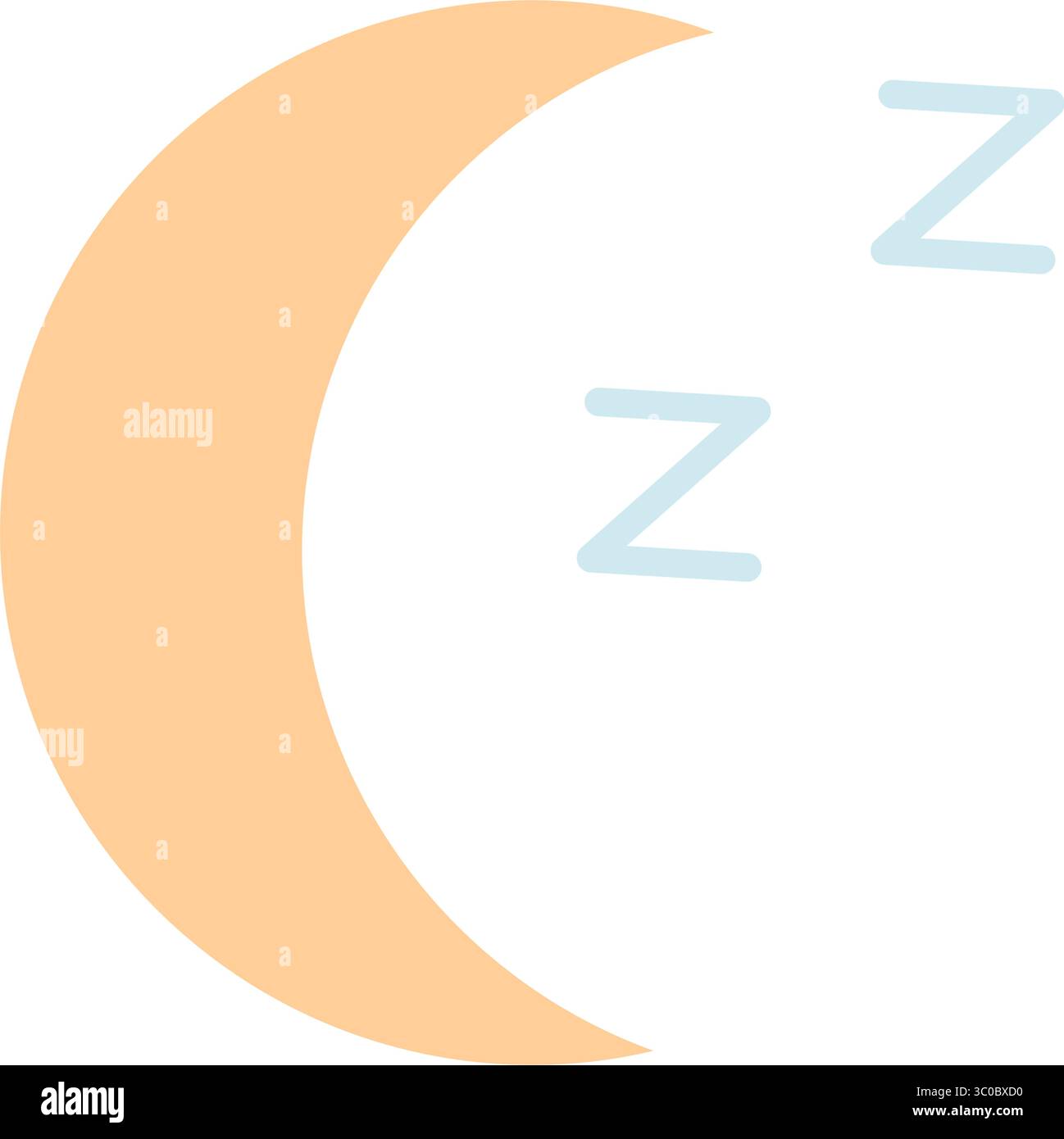 Flat Moon Icon For Sleep Concept Stock Vector Image & Art - Alamy