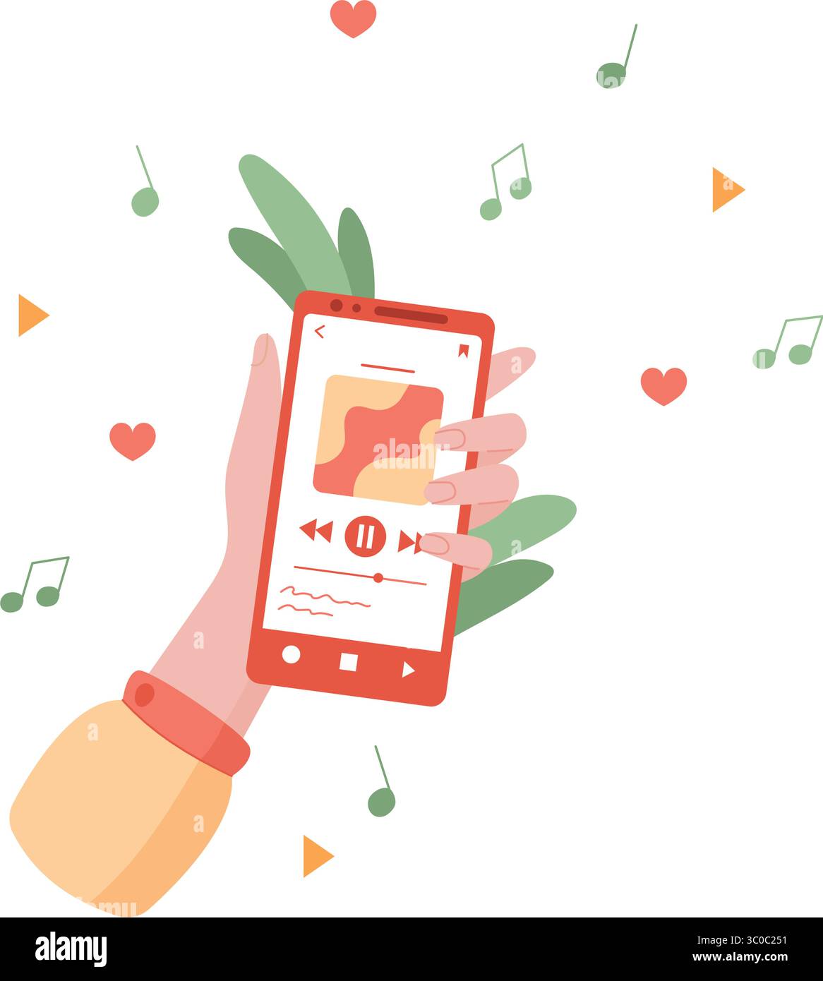 Using phone to play game Stock Vector Images - Alamy