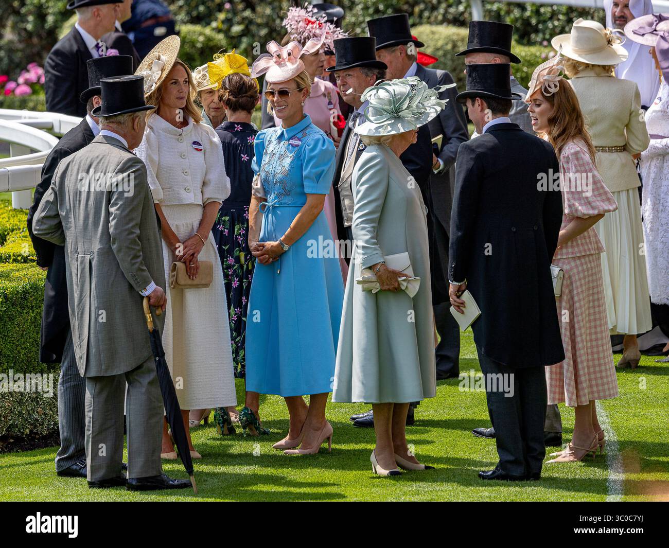 Members of the British Royal Family including King Charles III, Queen ...