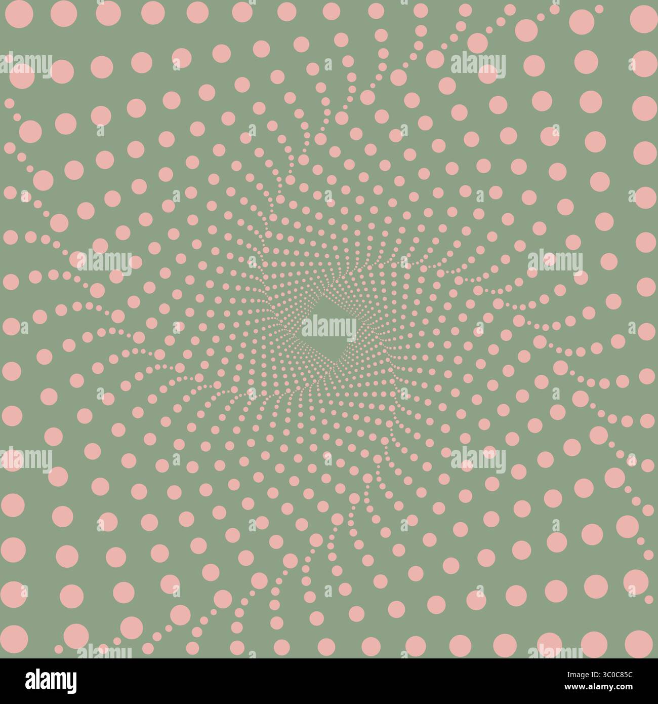 Abstract background made of halftone dots. Optical illusion pattern. Op ...