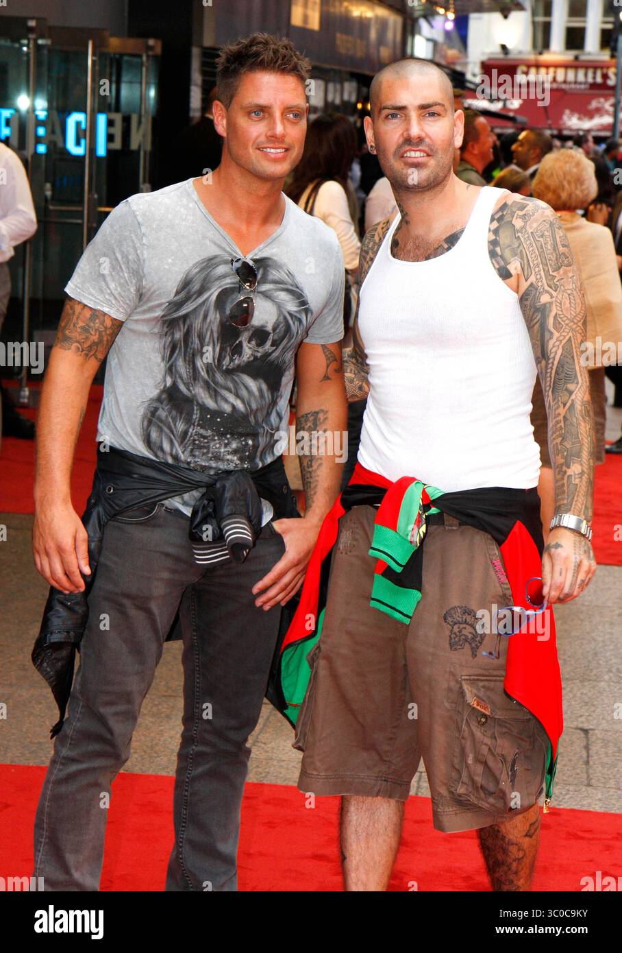 Shane Lynch and Keith Duffy of Boyzone at the UK premiere of "Knight ...