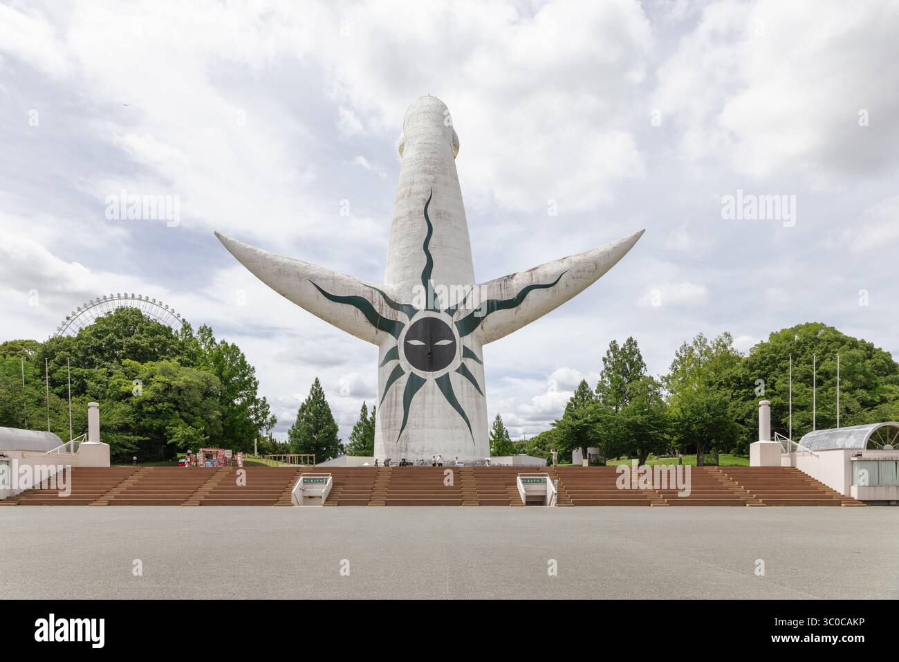 The Tower of the Sun sculpture and building created by Japanese artist ...