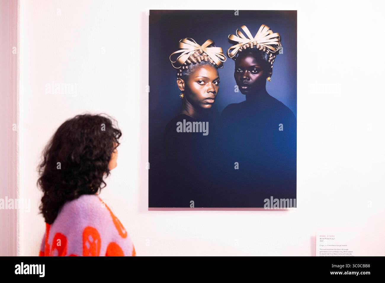 EDITORIAL USE ONLY Blonde Braids Study II, by Minne Atairu, on display ...