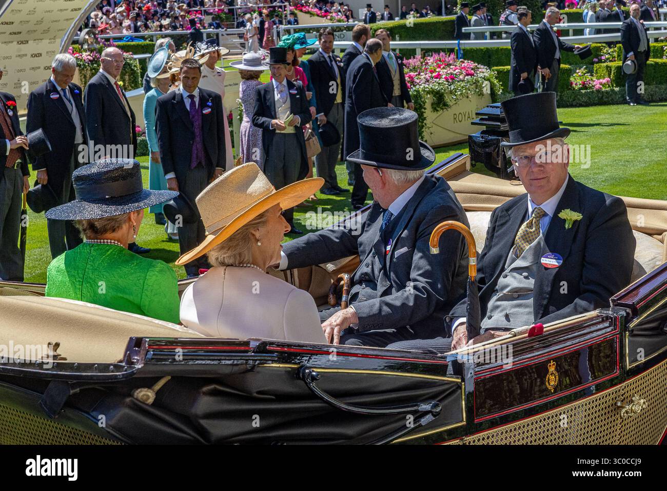 Members of the British Royal Family including King Charles III, Queen Camilla, The Princess ...