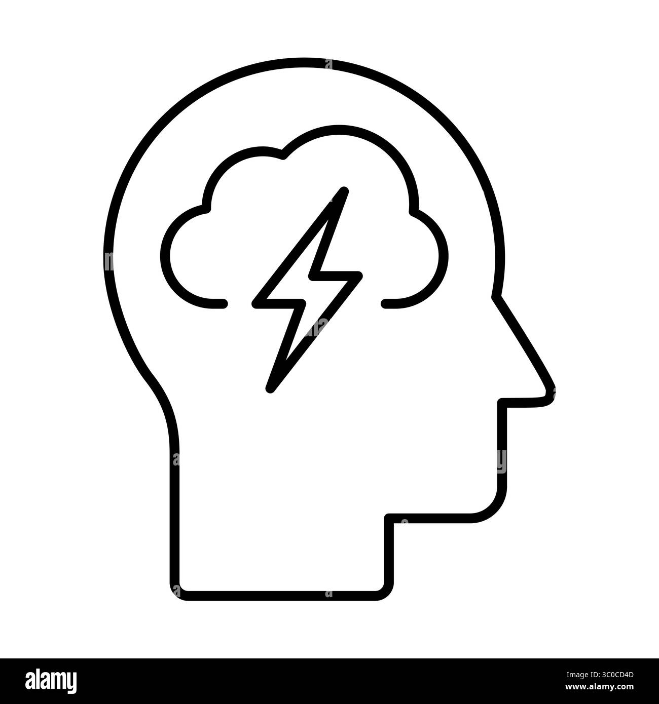 Mental health stress emotional Black and White Stock Photos & Images ...