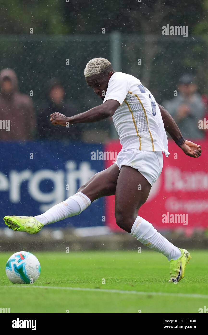 Cagliari's Zito Luvumbo during the friendly match soccer match between Cagliari and Ospitaletto ...