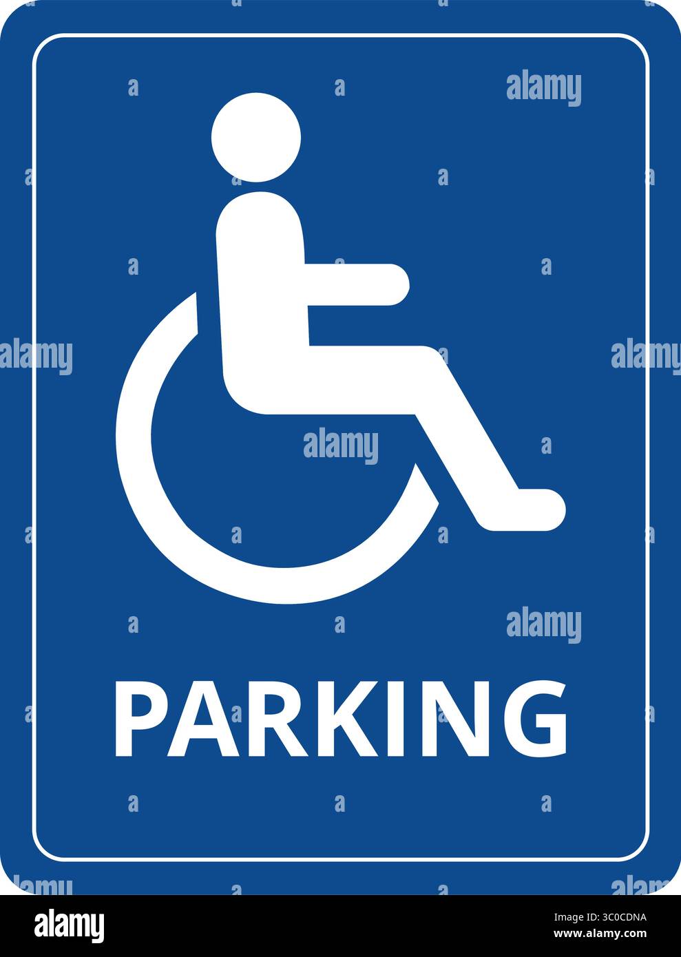Blue parking icon isolated on Stock Vector Images - Alamy