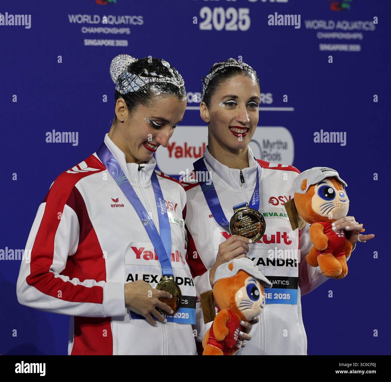 Artistic Swimming Duet Free Final - Medalists Austria's Anna-Maria ...