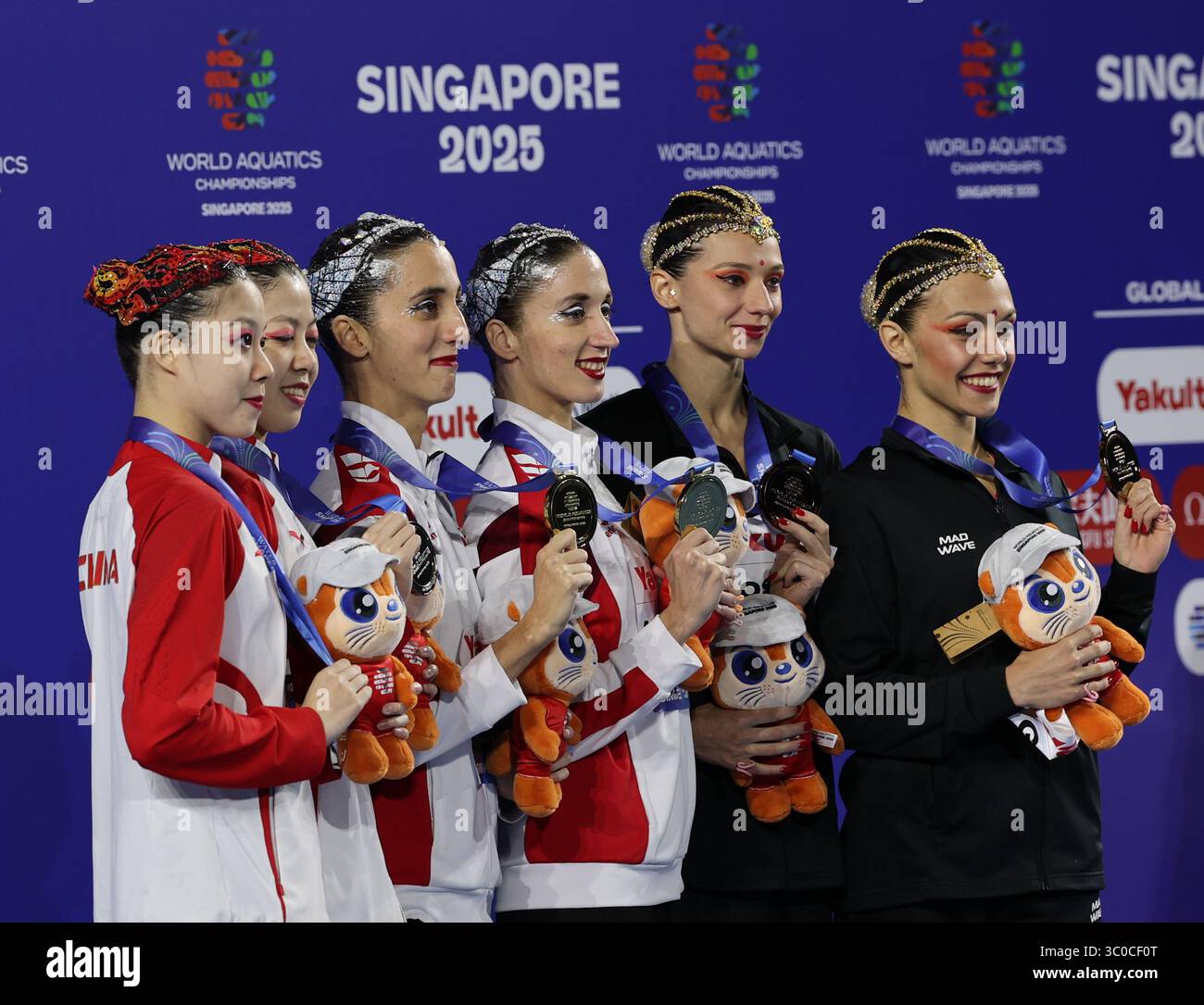 Artistic Swimming Duet Free Final - Medalists Austria's Anna-Maria ...