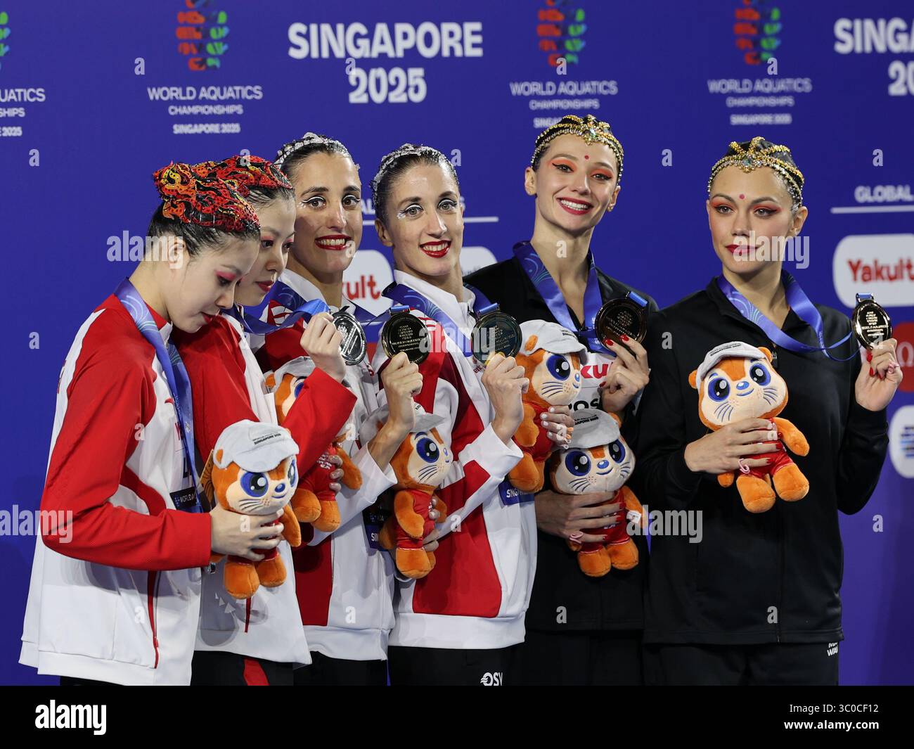Artistic Swimming Duet Free Final - Medalists Austria's Anna-Maria ...