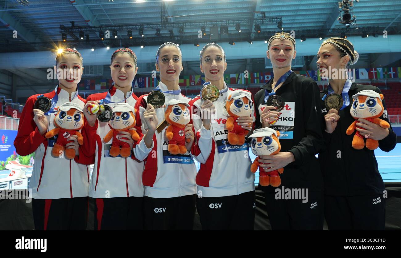 Artistic Swimming Duet Free Final - Medalists Austria's Anna-Maria ...