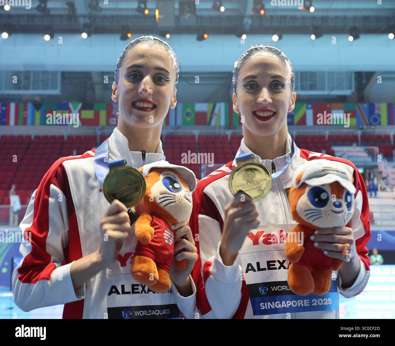 Artistic Swimming Duet Free Final - Medalists Austria's Anna-Maria ...