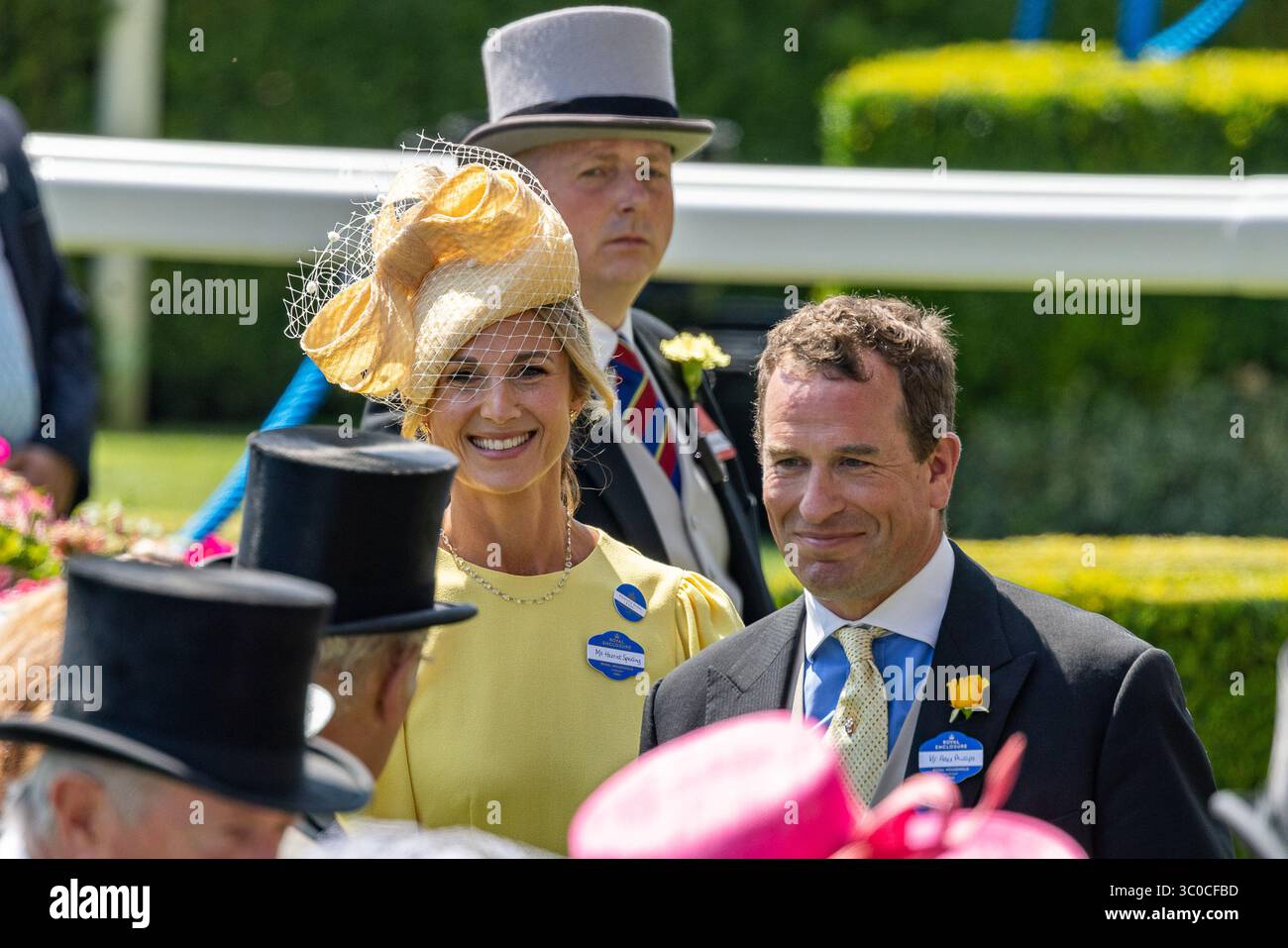 Members of the British Royal Family including King Charles III, Queen Camilla, The Princess ...