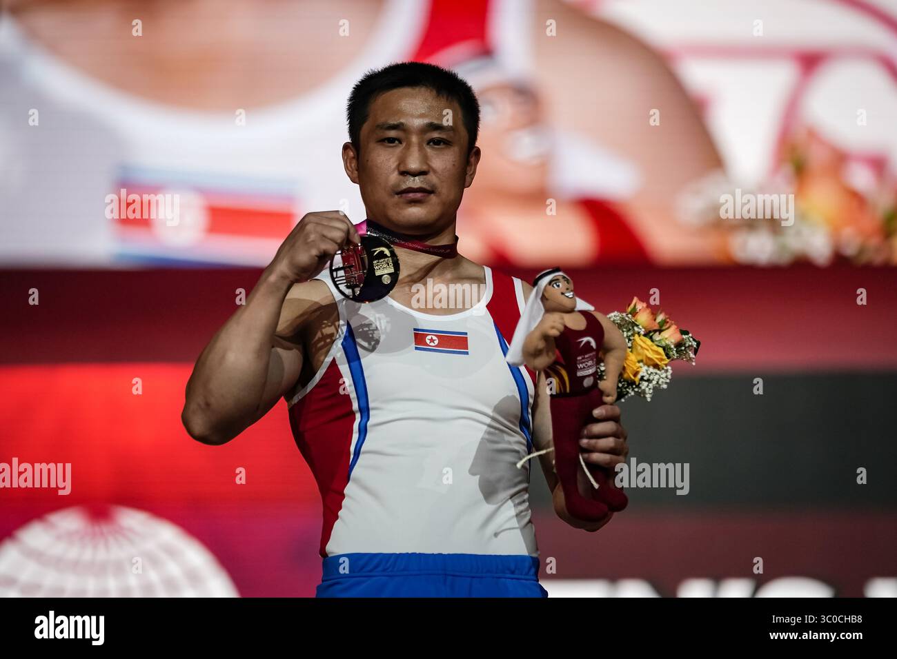 November 3, 2018: Se Gwang Ri of Â North Korea with his gold medal for ...