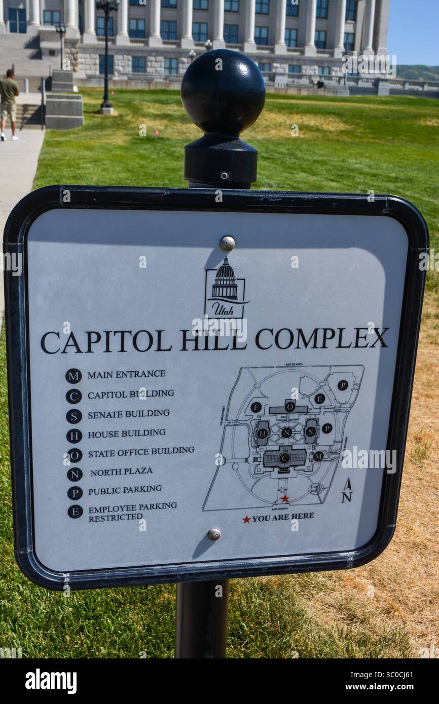 Historic Utah State Capitol in Salt Lake City, USA: The Neoclassical ...