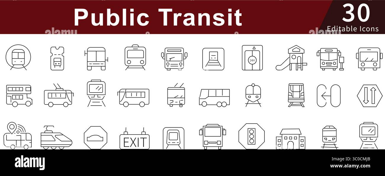 Bus stop mobility Stock Vector Images - Alamy