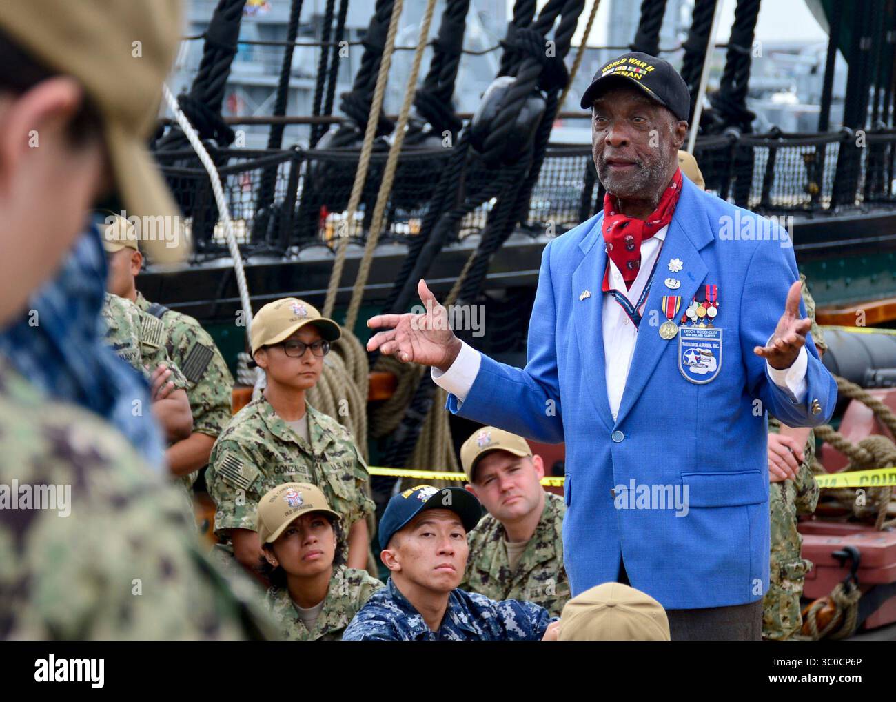 August 21, 2018 - Boston, Massachusetts, U.S. - Retired U.S. Air Force Lt. Col. Enoch Woodhouse ...