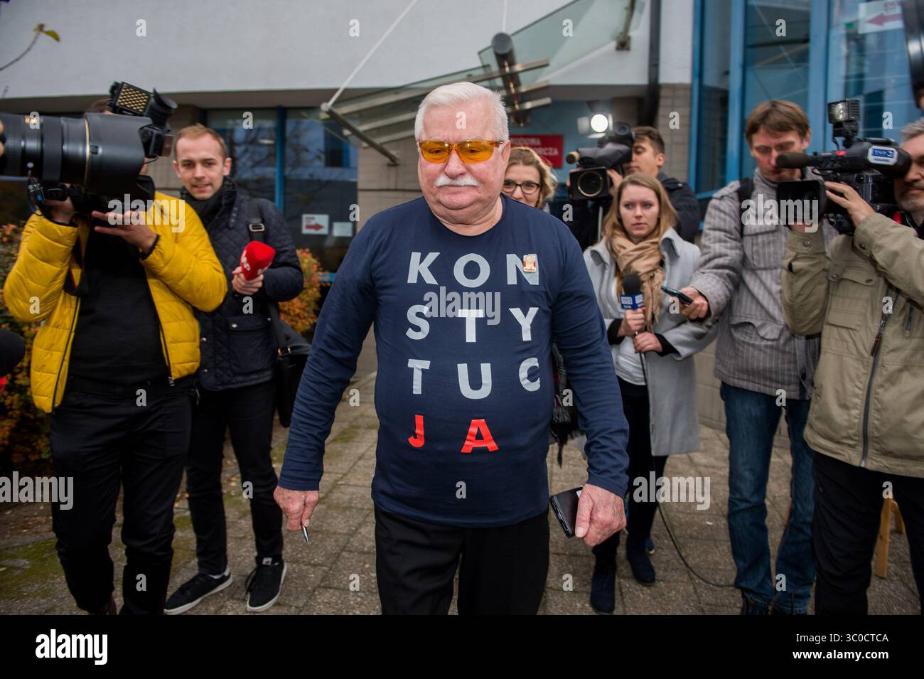 November 04, 2018 - Gdansk, Poland - Former polish president and Nobel ...