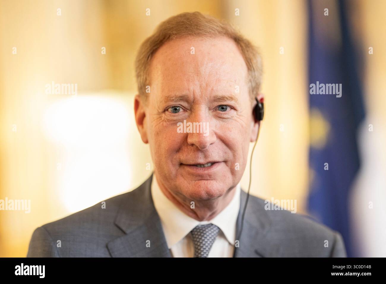 Brad Smith, vice chair and president, Microsoft Corporation during a ...