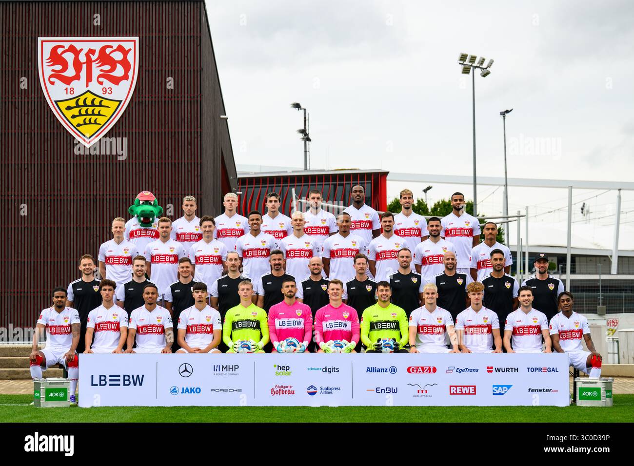 21 July 2025, Baden-Württemberg, Stuttgart: VfB Stuttgart team photo ...