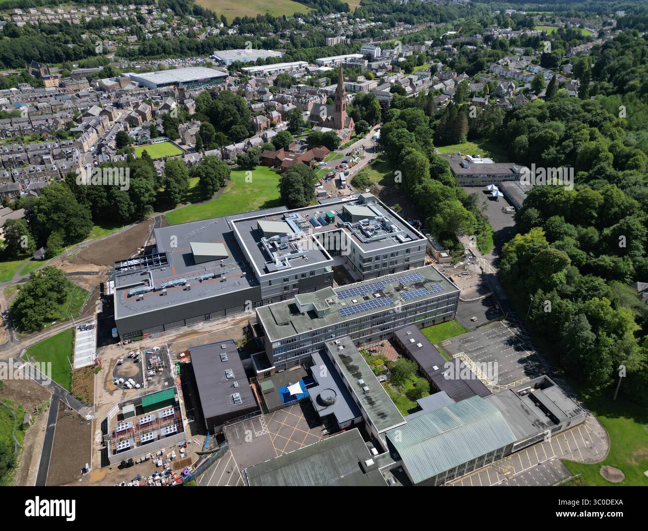 Galashiels, UK. 21st July, 2025. Construction of the new Galashiels ...