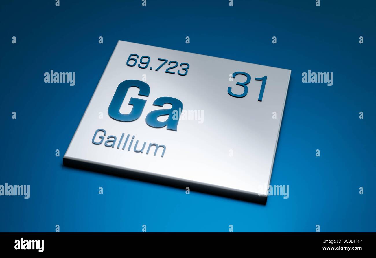Gallium, periodic table element. Gallium, periodic table element ...