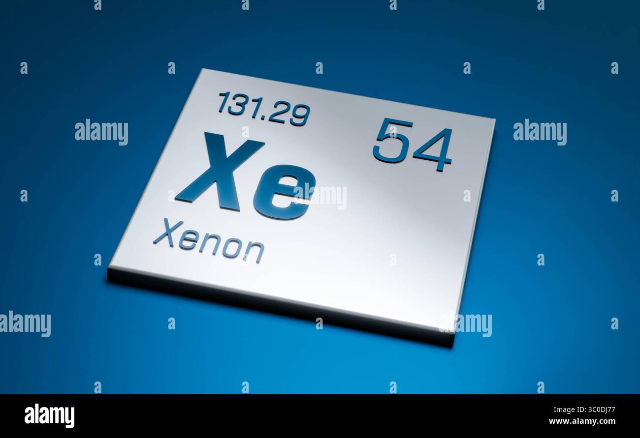 Xenon, periodic table element. Xenon, periodic table element. Science ...