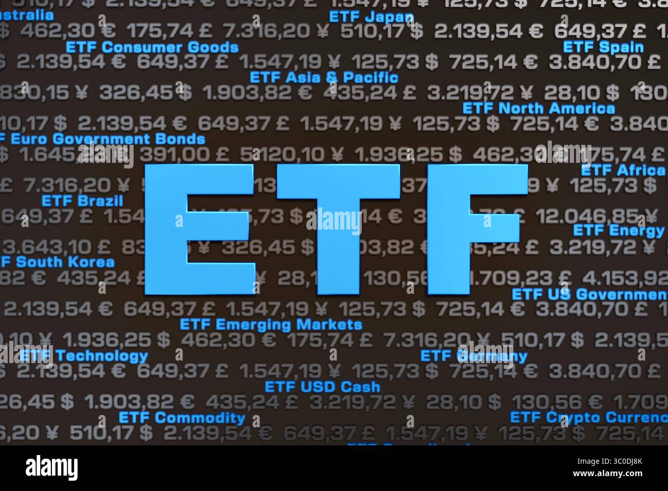 ETF exchange-traded fund, global investment, trust fund - financial ...