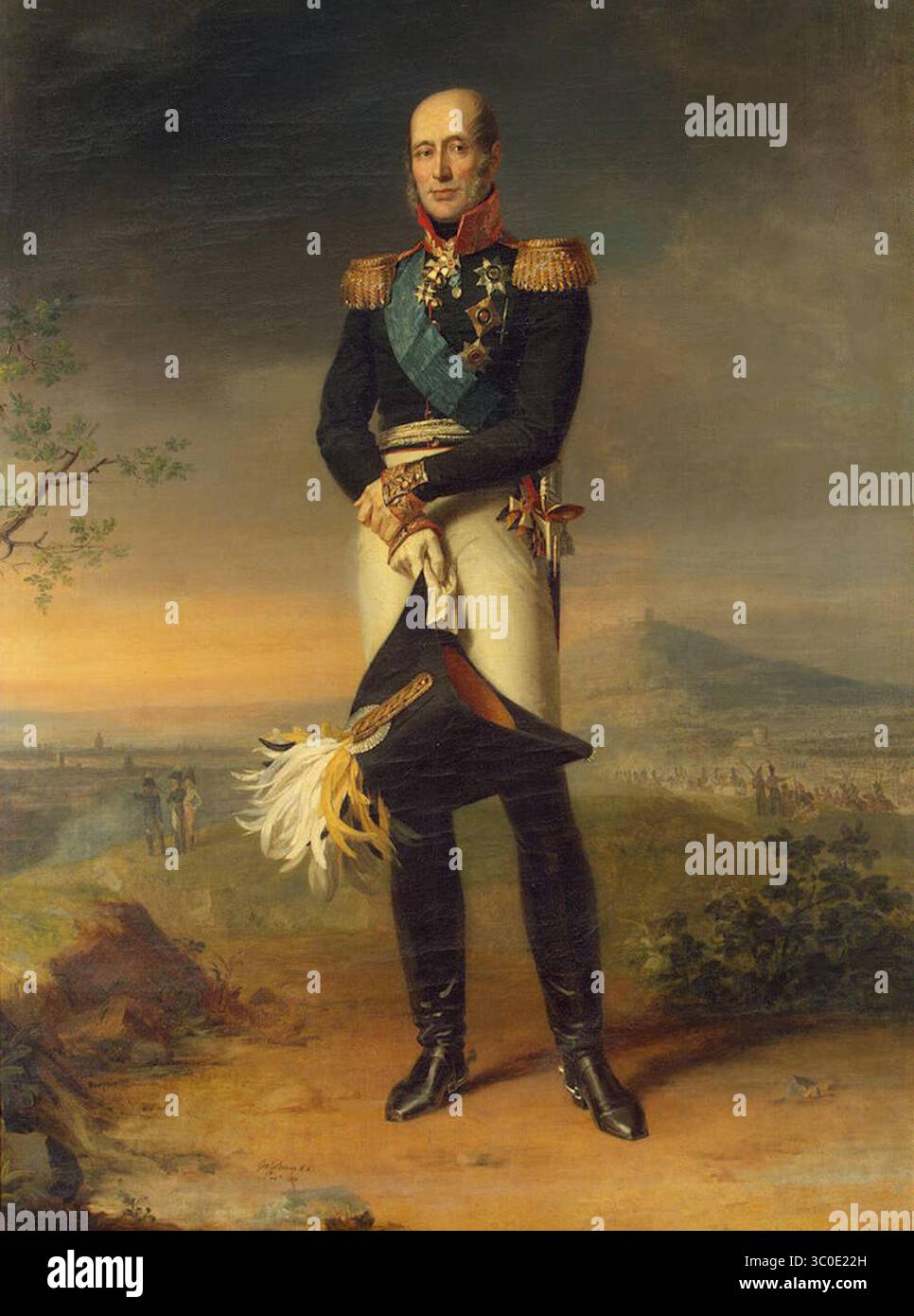 Full body portrait of Barclay de Tolly, painted by George Dawe. Prince ...
