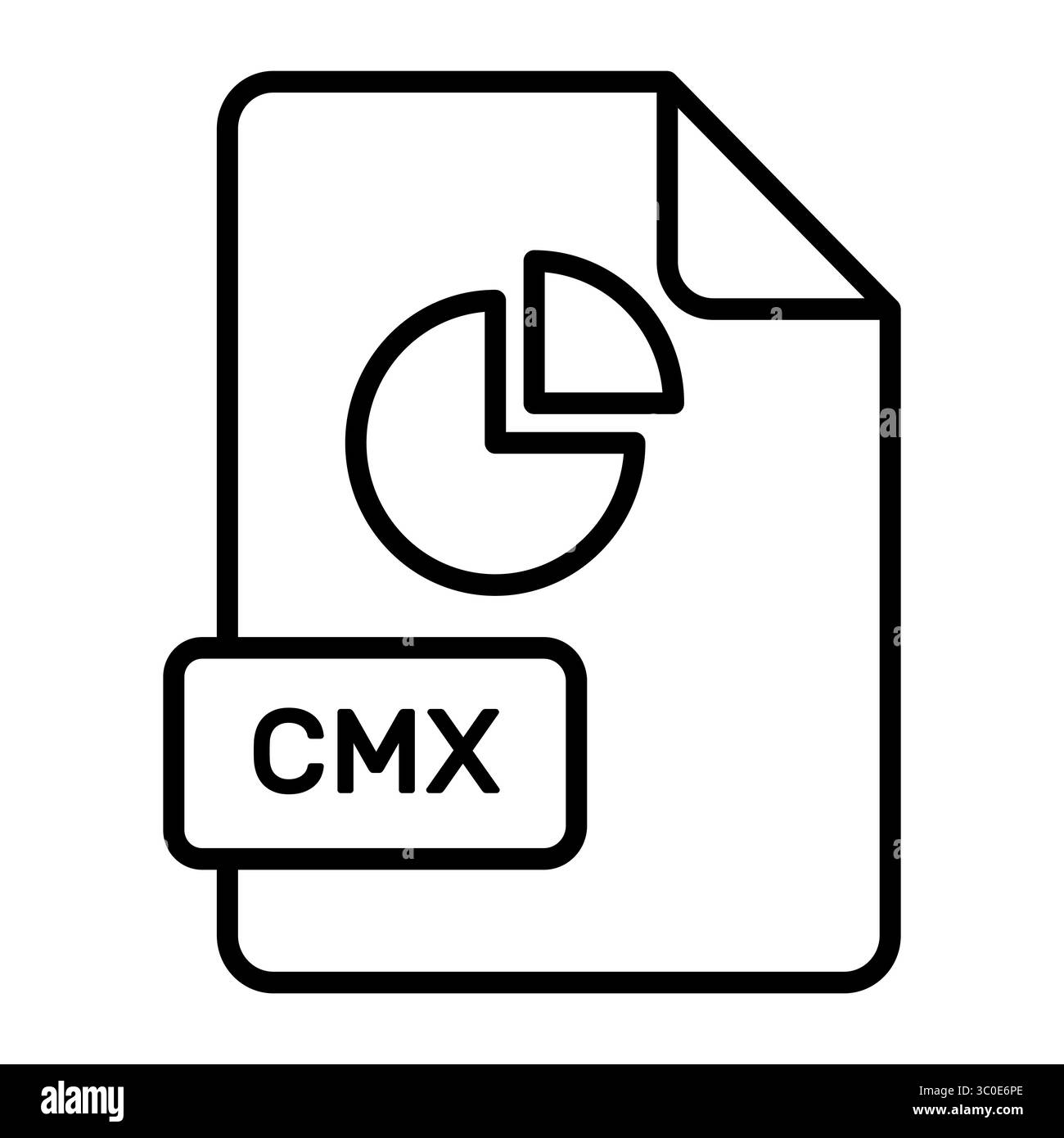 An amazing vector icon of CMX file, editable design Stock Vector Image ...