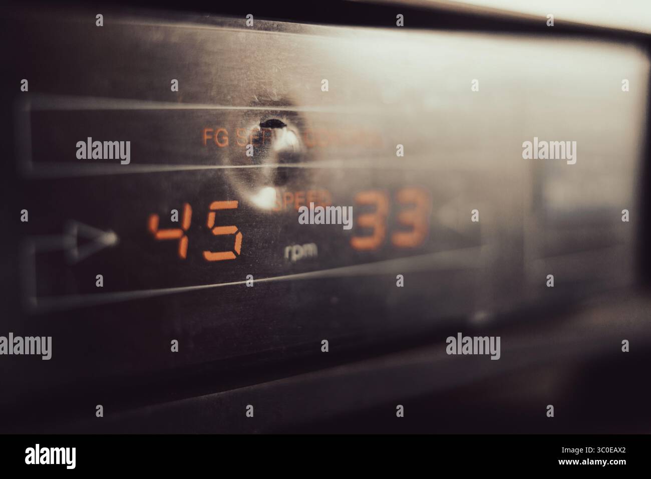 Record speed markings, two speeds that were standard, 45 and 33 rpm ...