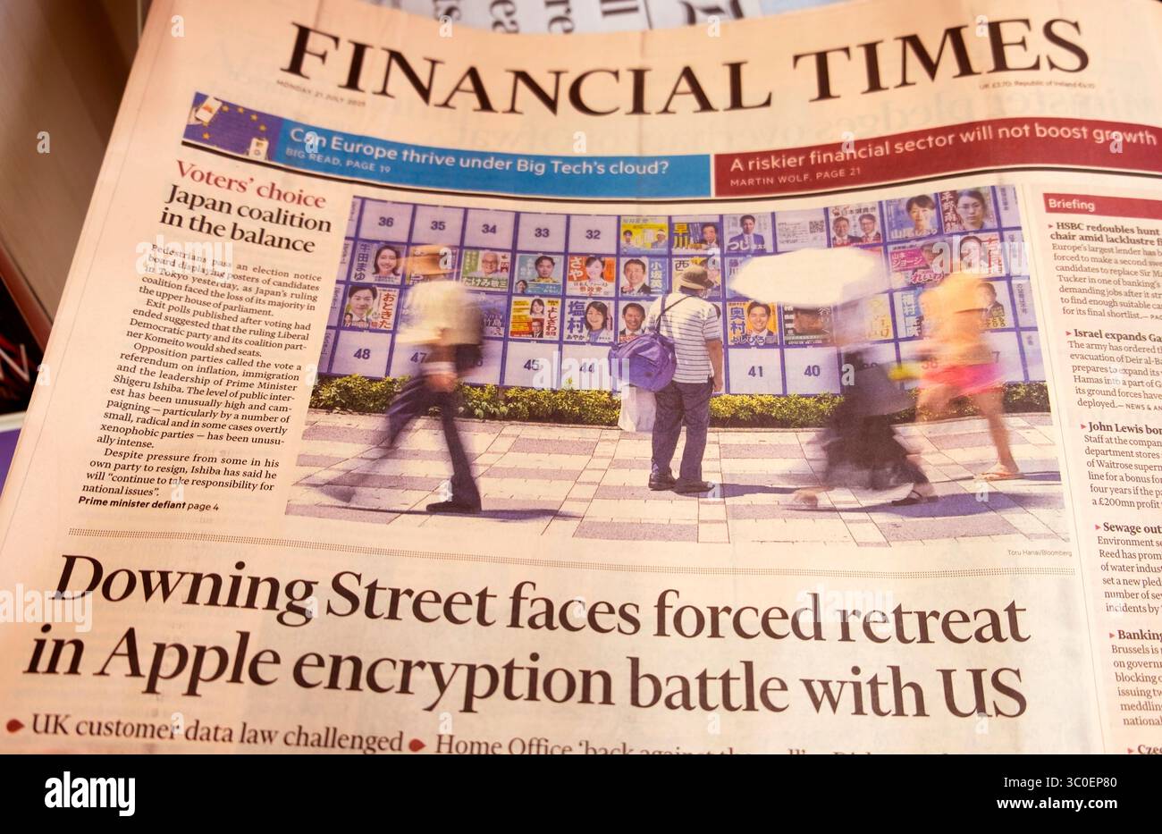 'Downing Street faces forced retreat in Apple encryption battle with US ...